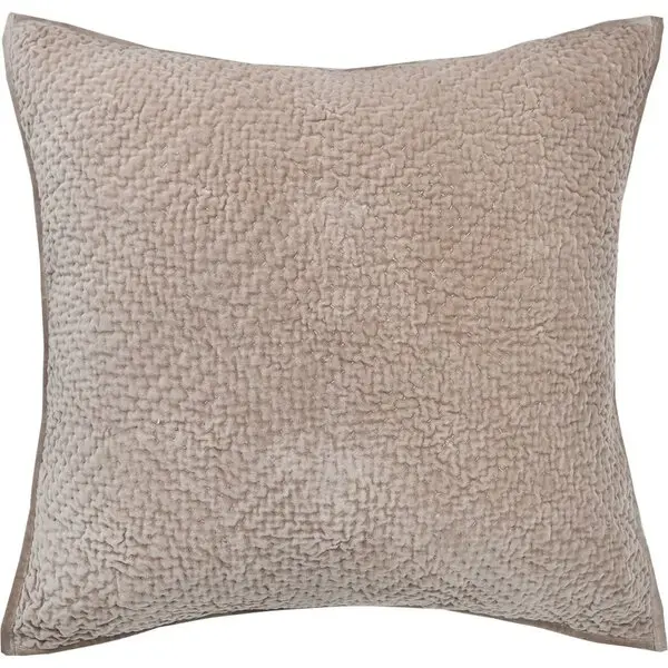 ELISABETH YORK 26" X 26" Vela Fawn Cotton Sham - Brown