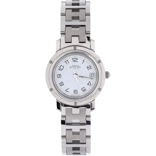 Hermès Clipper Quartz Watch Stainless Steel 24 - Silver