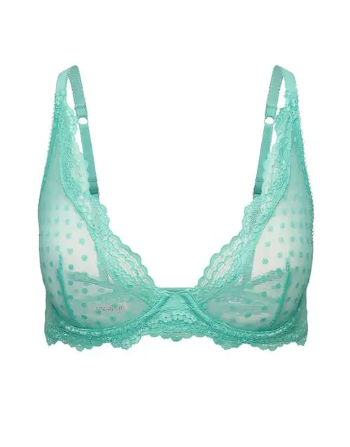 ADORE ME Ambre Unlined Plunge Bra - Medium Green
