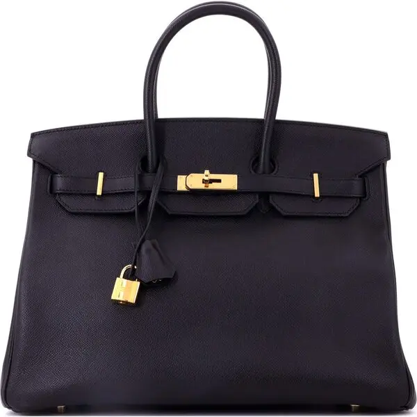 Hermès Birkin Handbag Black Epsom With Gold Hardware - Noir