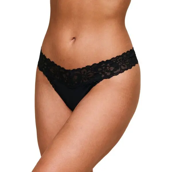 ADORE ME Kourtnie Thong Panties - Black