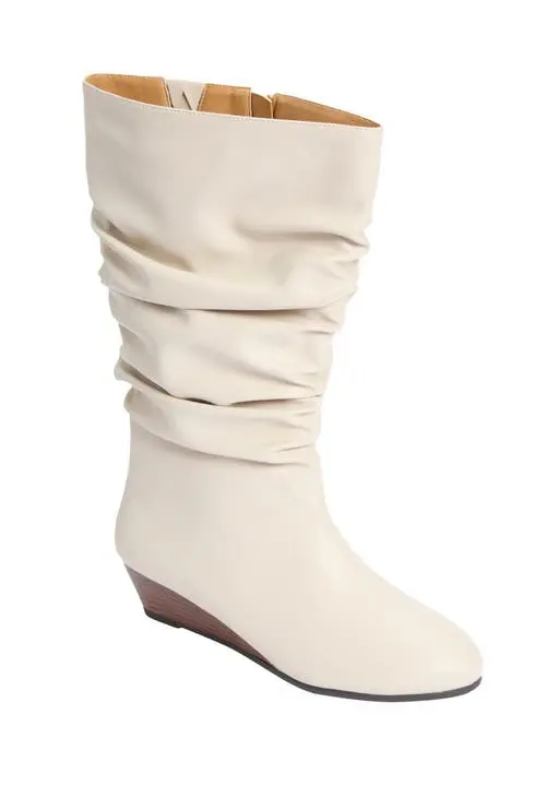COMFORTVIEW The Dori Midi Calf Boots - Winter White