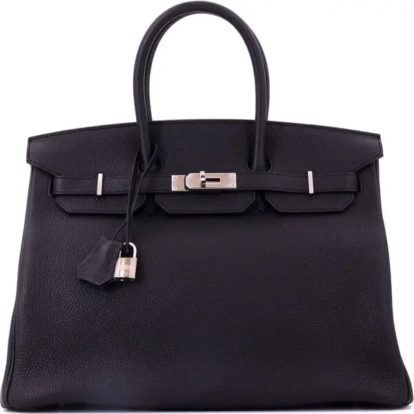 Hermès Birkin Handbag Black Togo With Palladium Hardware 35 - Noir