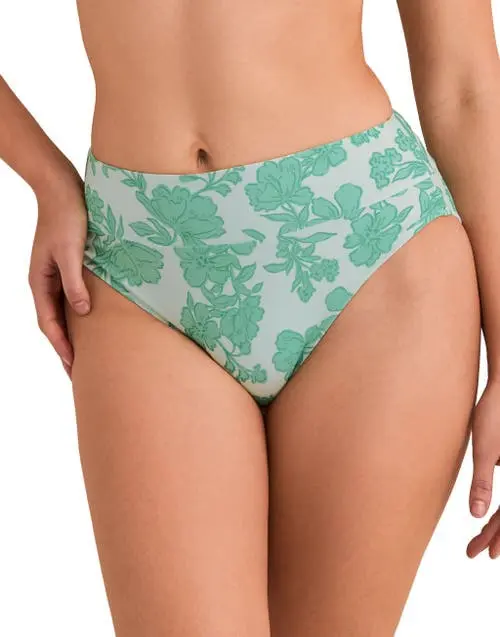 ADORE ME Perry Swimwear High Waisted Bottom - Floral Green