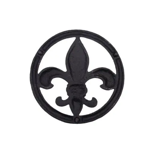 GALLERIE II Fleur De Lis Metal Serving Kitchen Trivet 7.48