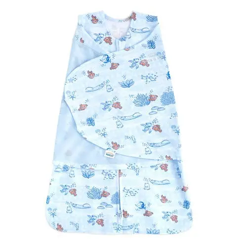 HALO Disney 100% Cotton 1.5 Tog Sleepsack Swaddle - Nemo Tie Dye