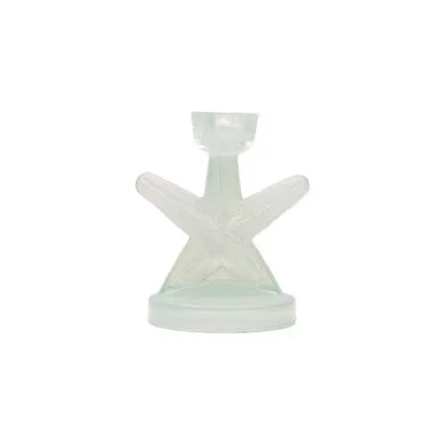 GALLERIE II Sea Star Set Of 2 Glass Candle Holders 5 - Green
