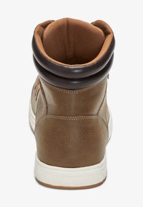 KINGSIZE Mock Toe Lace-up Faux Leather Boots