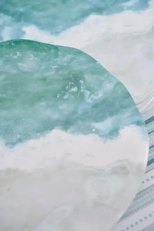 BEACHCOMBERS Shoreline Melamine Set Of 4 Salad Appetizer Serving Plates 6.38