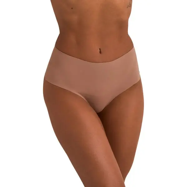 ADORE ME Gabbie Thong Panties - Medium Beige