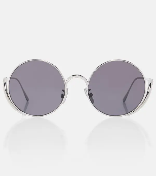 Loewe Signature Round Sunglasses - Silver