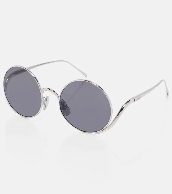 Loewe Signature Round Sunglasses - Silver
