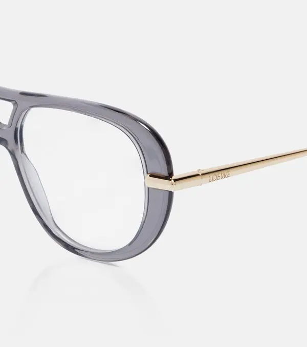 Loewe Slim Aviator Glasses - Grey