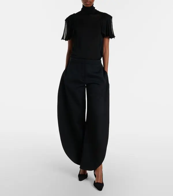 Alaïa Semi-sheer Turtleneck Top