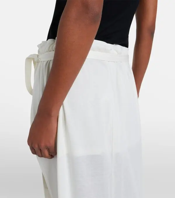 TOTEME Cotton And Silk Wrap Skirt
