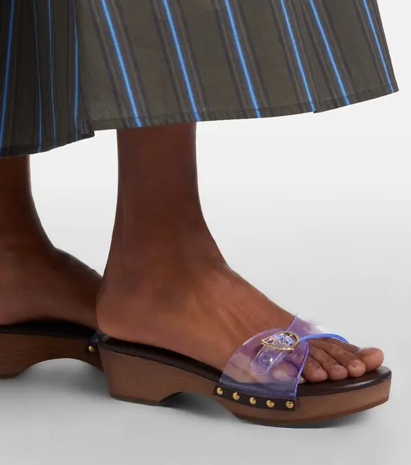 ANCIENT GREEK SANDALS Omonia Clogs - Transparent