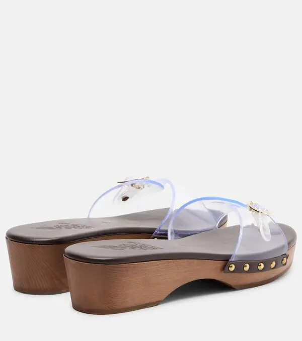 ANCIENT GREEK SANDALS Omonia Clogs - Transparent