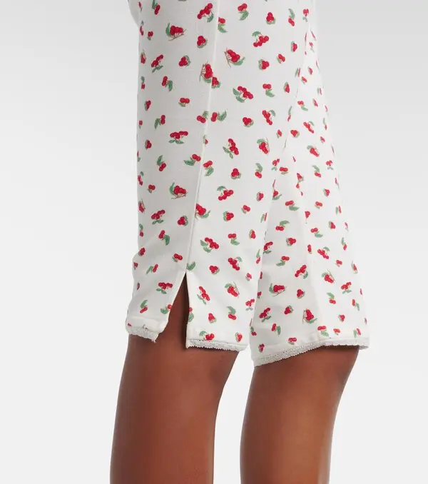 Posse Ebony Printed Cotton-blend Capri Pants