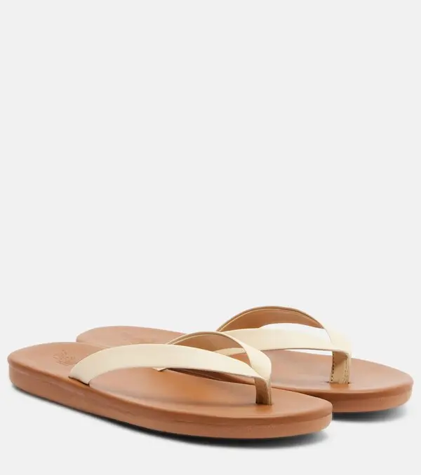 ANCIENT GREEK SANDALS Saionara Leather Thong Sandals - Brown