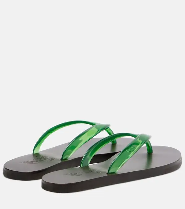 ANCIENT GREEK SANDALS Saionara Thong Sandals - Green