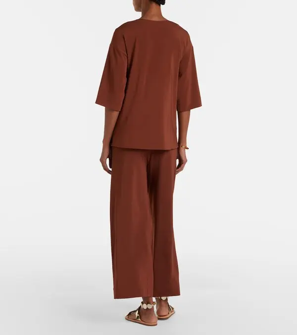 Max Mara Onorata Wide-leg Pants - Brown