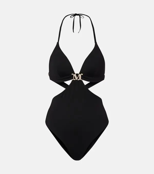 Max Mara Cambra Cutout Swimsuit - Black