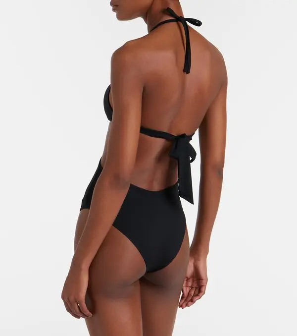 Max Mara Cambra Cutout Swimsuit - Black