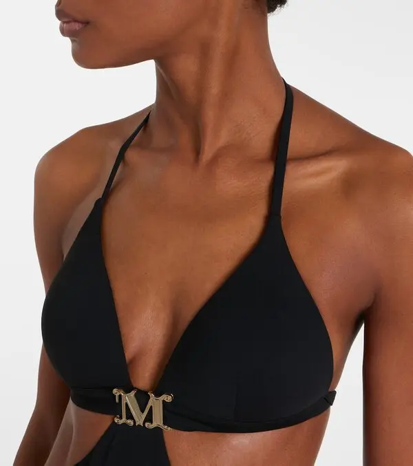 Max Mara Cambra Cutout Swimsuit - Black