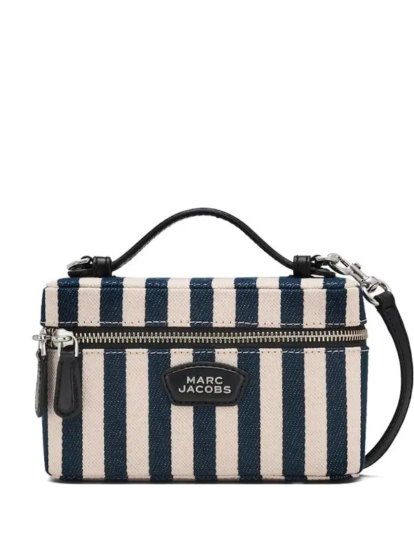 Marc Jacobs Stripe Canvas Everyday Logo Vanity Bag - Blueea
