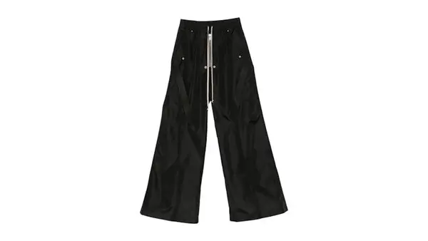 Rick Owens Strapped Wide Bela Trousers - Black