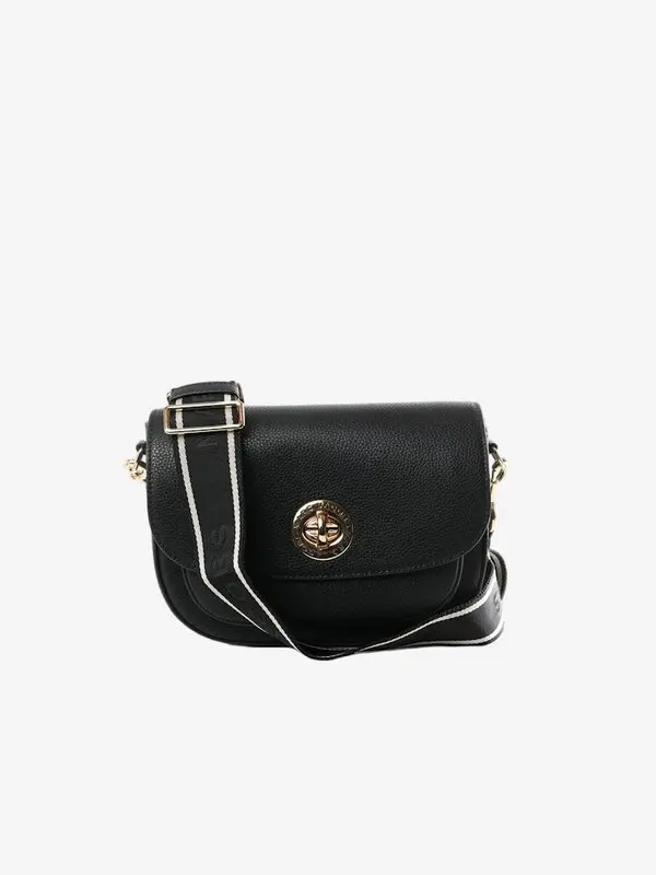 Marc Jacobs Signet Turnlock Saddle Bag - Black