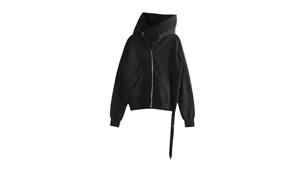 Rick Owens Felpa Mountain Hoodie - Black