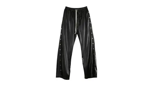 Rick Owens Pantaloni Wide Pusher Pants - Black
