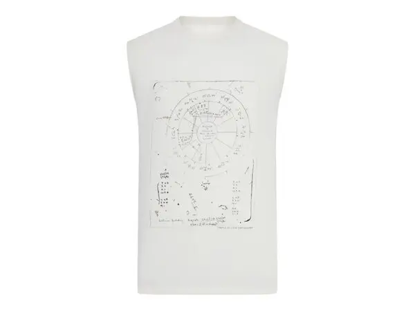 Rick Owens Concordian Brad Sleeveless T-shirt - Milk/black