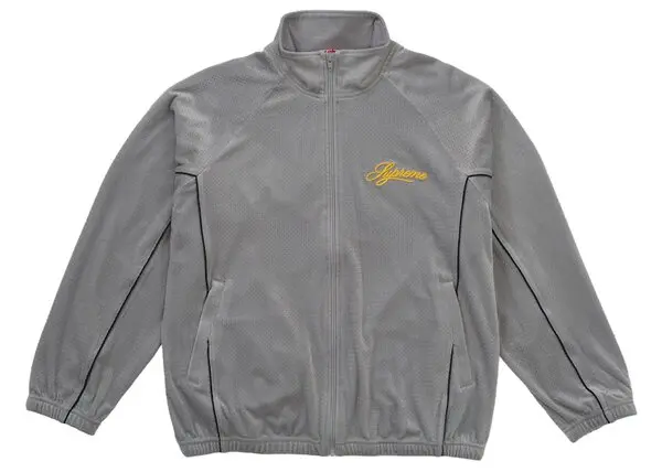 Supreme Velour Mesh Track Jacket - Silver