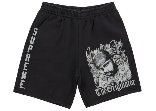Supreme Dj Screw Sweatshort - Black