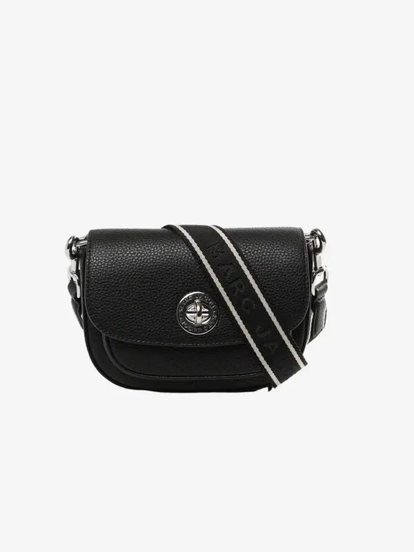 Marc Jacobs Signet Turnlock Small Saddle Bag - Black