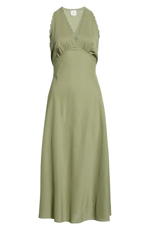 REFORMATION Lila Sleeveless Sleep Dress - Artichoke