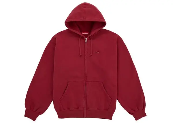 Supreme Small Box Zip Up Sweatshirt - Dark Red