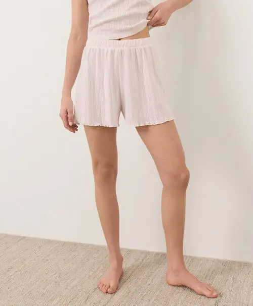 PACT Organic Cotton Pointelle Short - Soft Pink