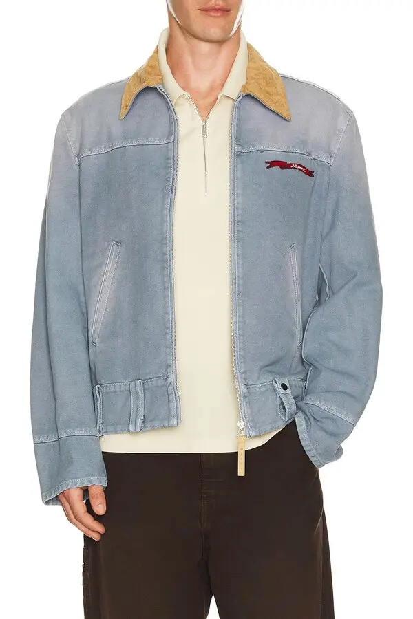Marni Zip Bomber Jacket - Sky