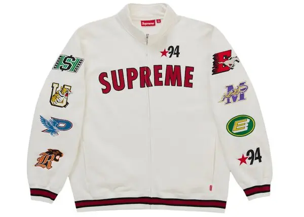 Supreme Mascots Zip Up Sweatshirt - White