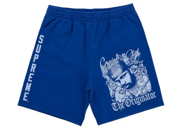 Supreme Dj Screw Sweatshorts - Blue