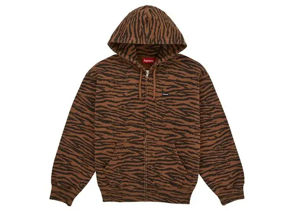 Supreme Small Box Zip Up Sweatshirt - Tiger