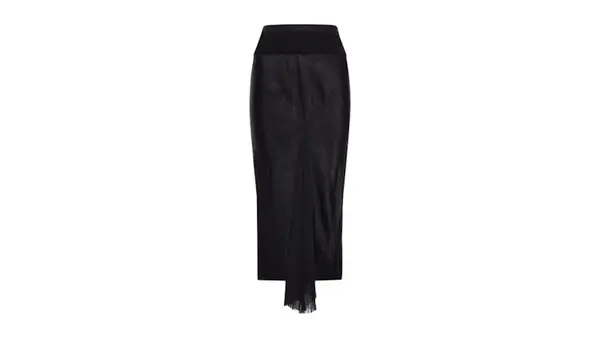 Rick Owens Gonna A Line Bias Skirt - Black