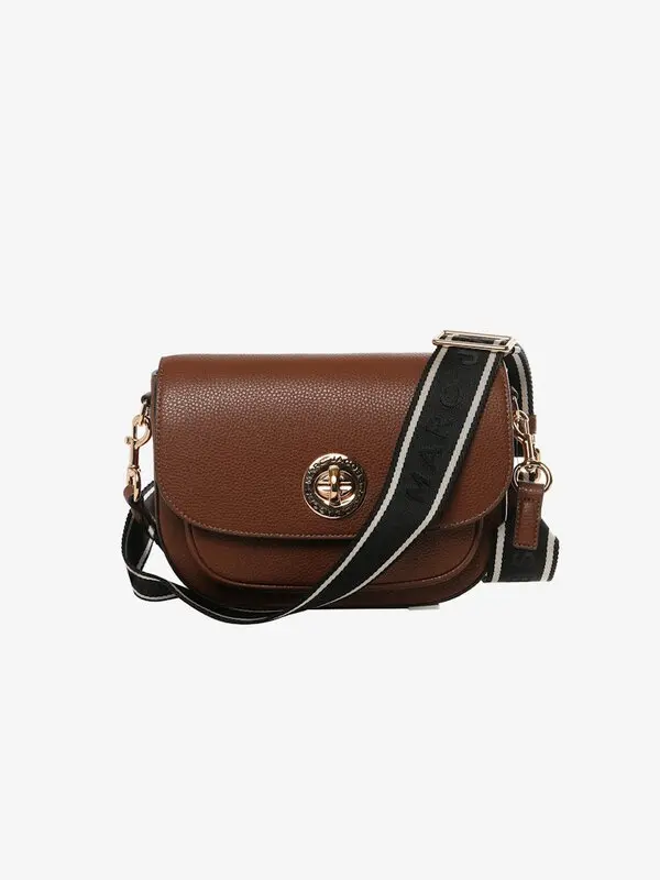 Marc Jacobs Signet Turnlock Saddle Bag - Cognac