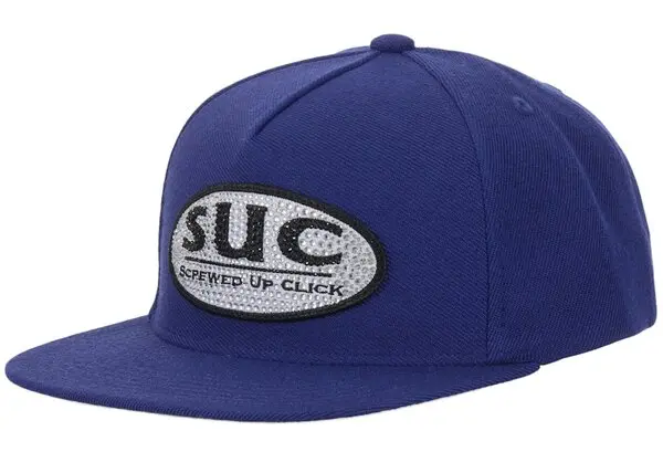 Supreme Dj Screw Suc 5-panel Cap - Blue