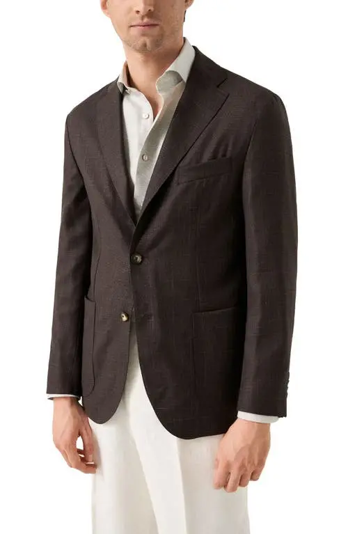 Eton Wool, Silk And Linen Soft Jacket