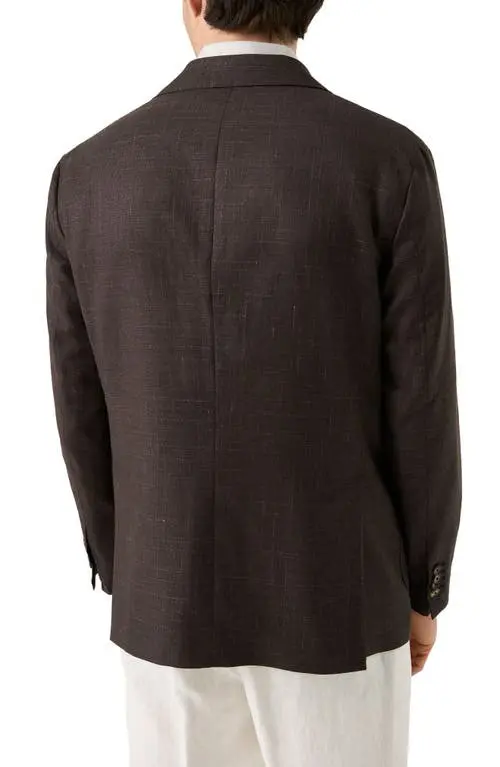 Eton Wool, Silk And Linen Soft Jacket