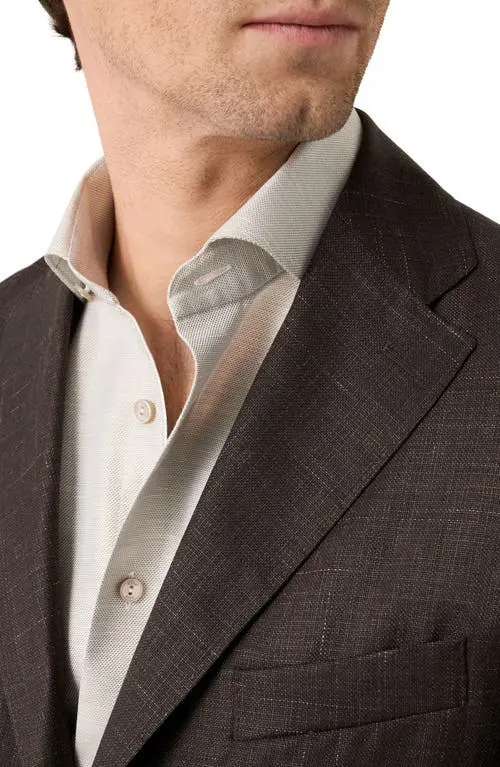Eton Wool, Silk And Linen Soft Jacket